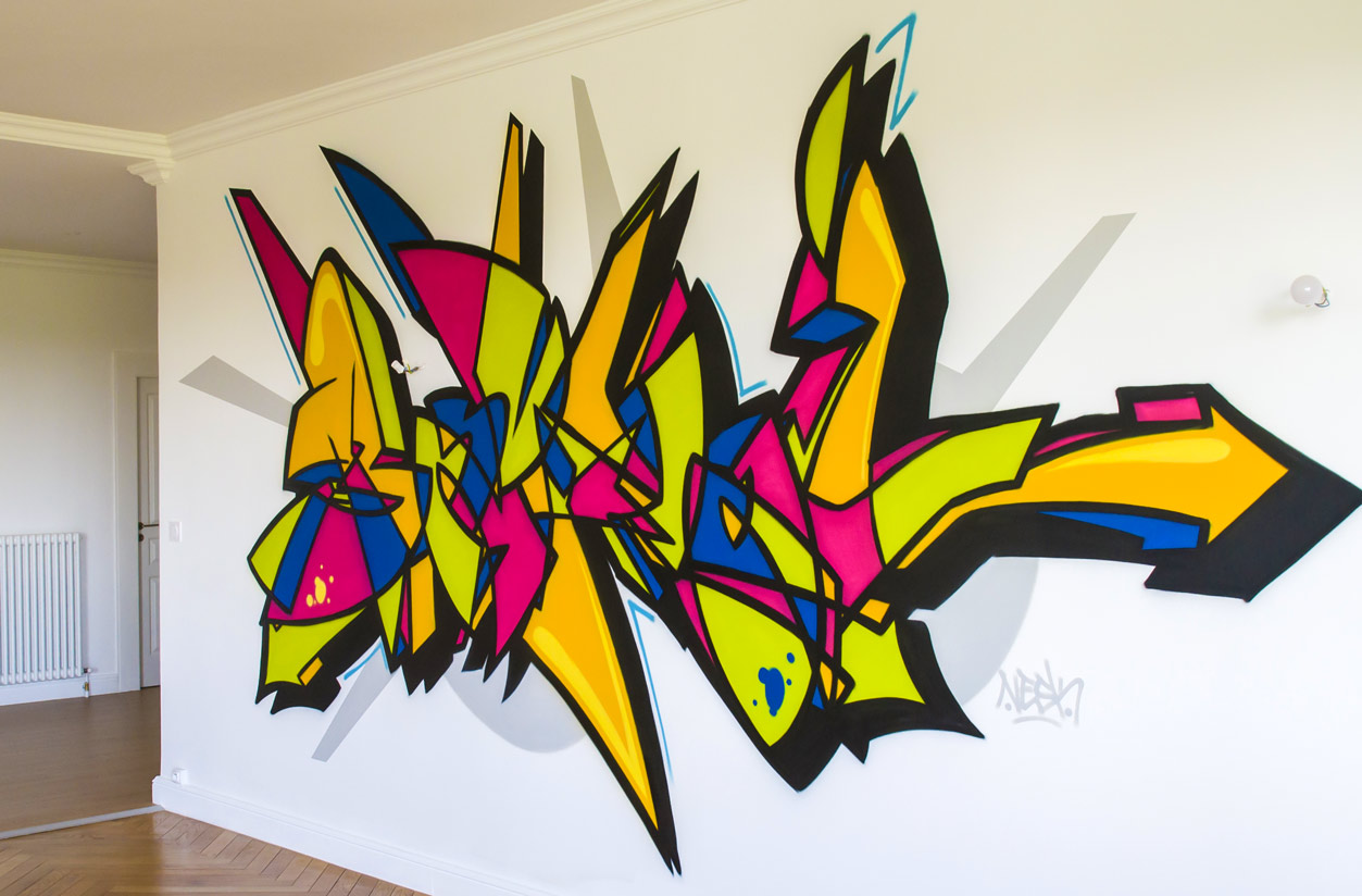 Portfolio du graffeur professionnel Nesk